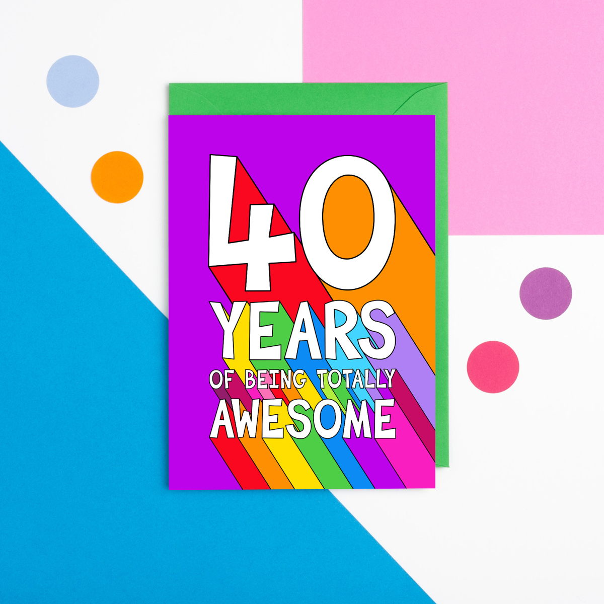 40th Birthday Card | Colour Their Day