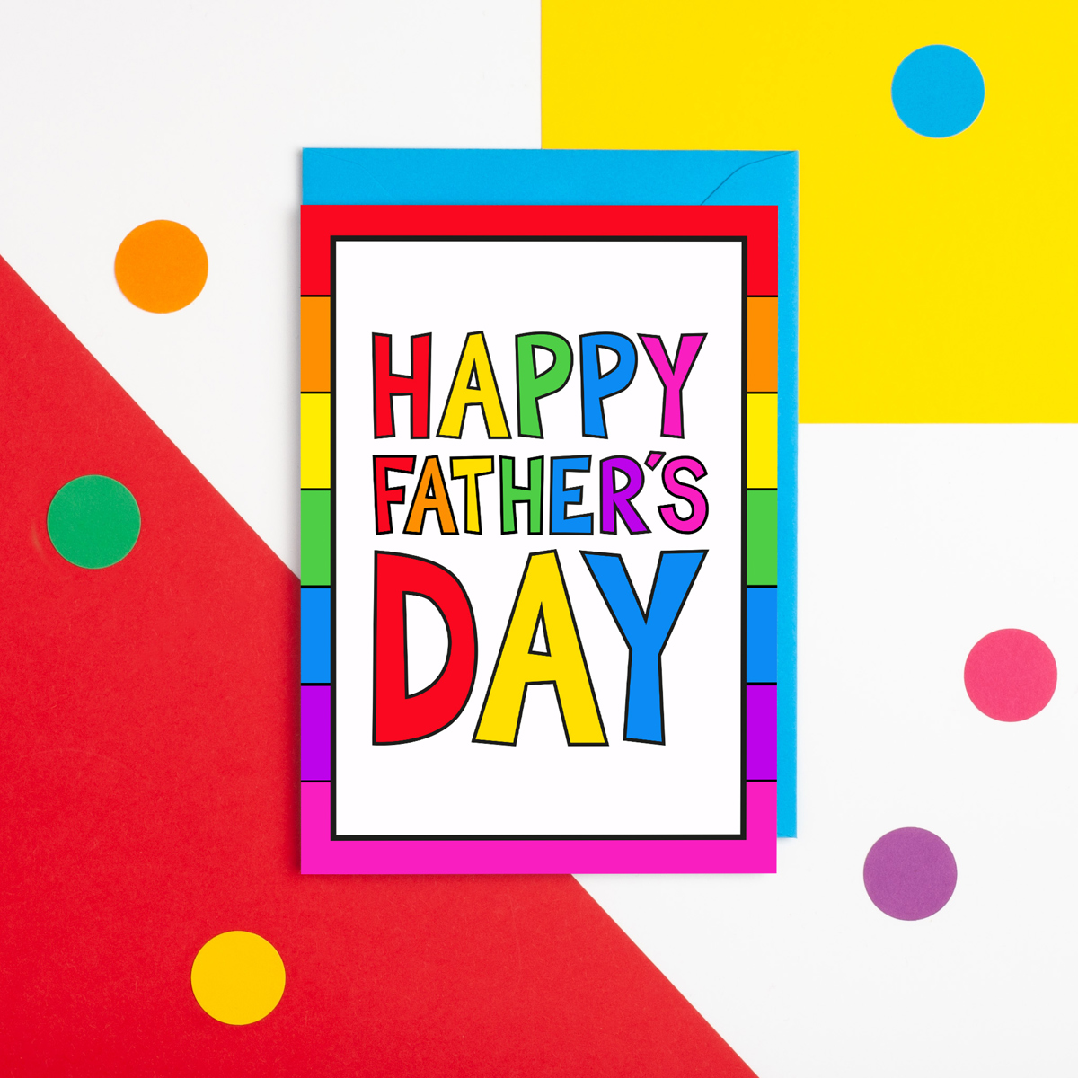 Rainbow Father's Day Card | Colour Their Day