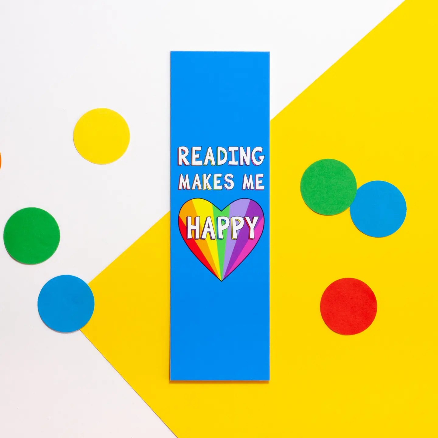 Reading Makes Me Happy Bookmark | Colour Their Day