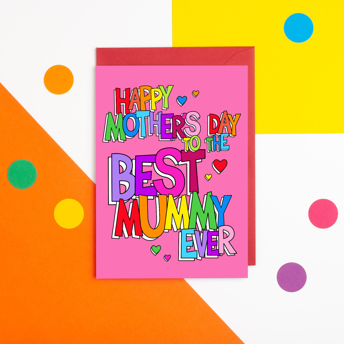 Happy Mother's Day To The Best Mummy Ever Card | Colour Their Day