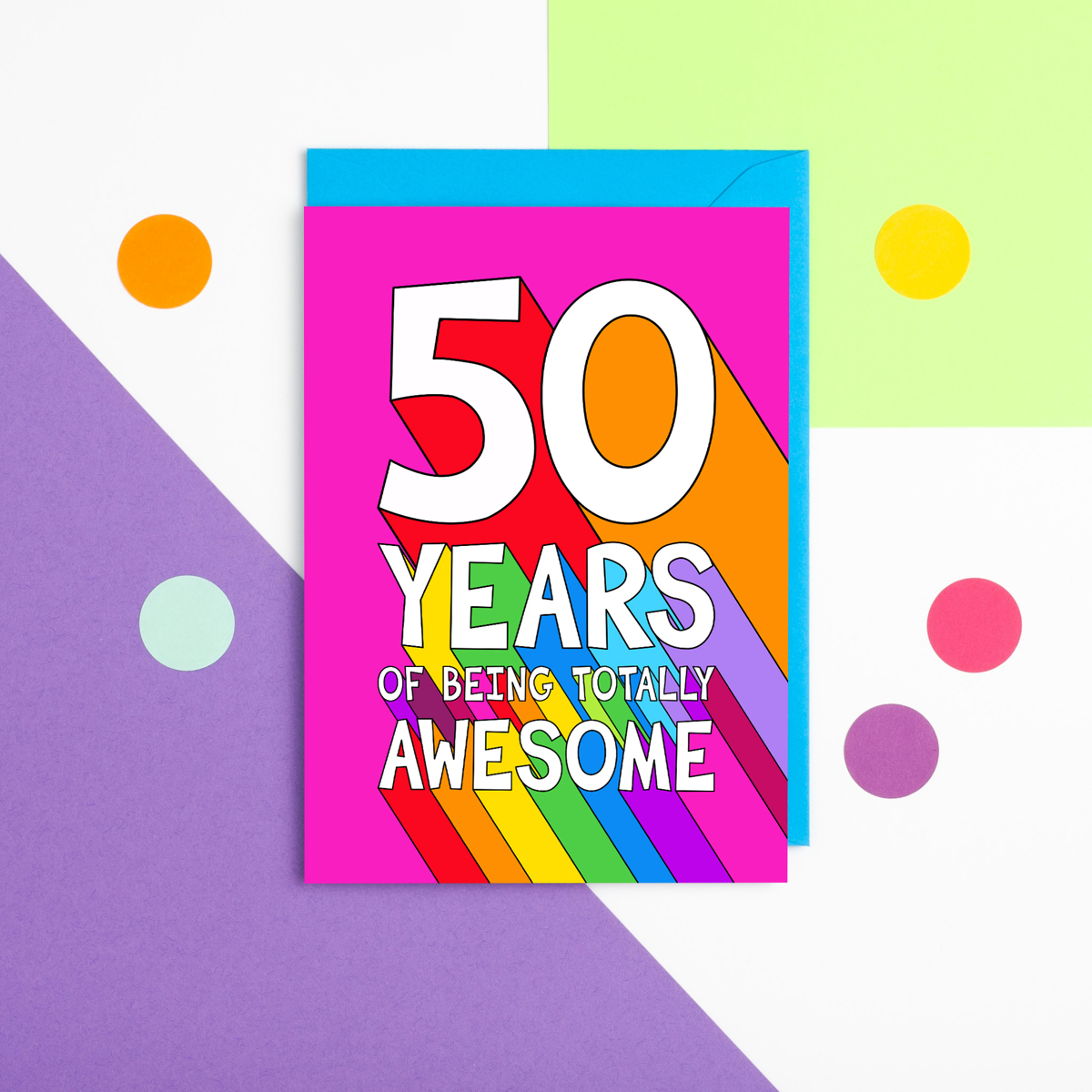 50th Birthday Card | Colour Their Day