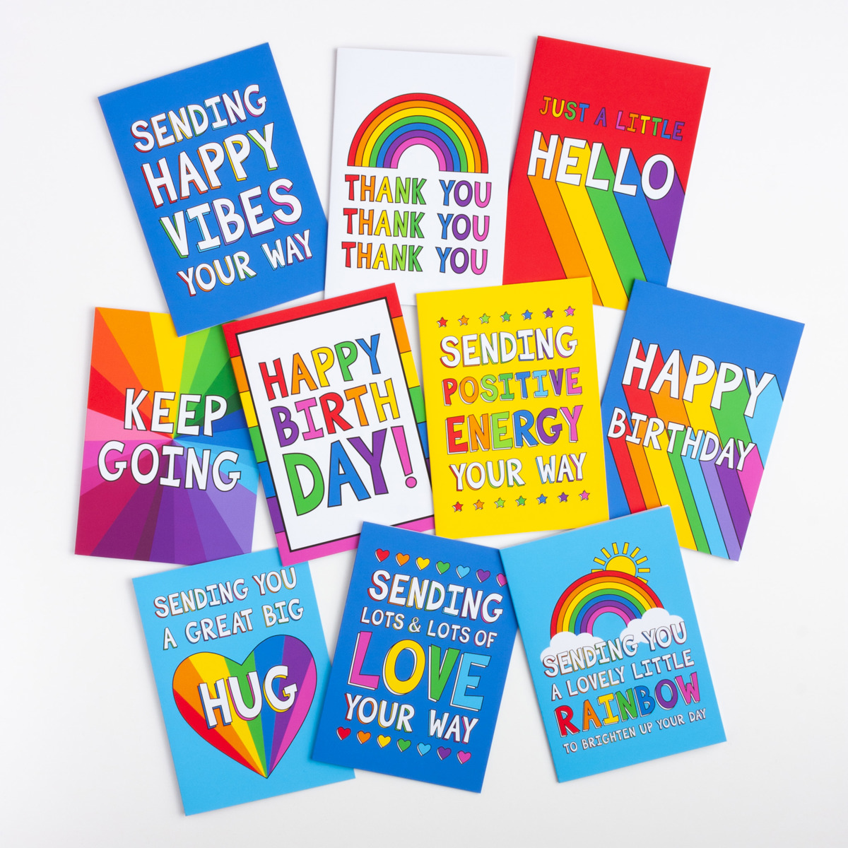 Rainbow Cards Bundle of Ten | Colour Their Day